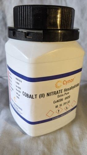 Cobalt Ii Nitrate Hexahydrate Extra Pure 500 Gm At 5310 00 INR In