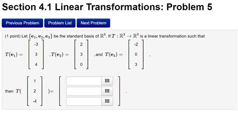 solved section 4 1 linear transformations problem 5