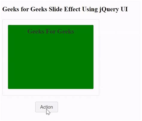 Jquery Ui Slide Effect Geeksforgeeks