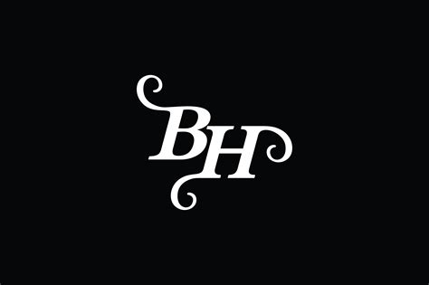 Monogram BH Logo Graphic By Greenlines Studios Creative Fabrica
