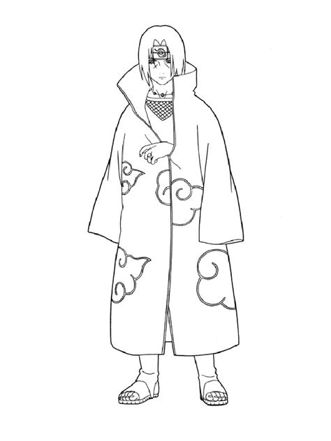 45 Desenhos Da Akatsuki Para Imprimir E Colorir Pintar