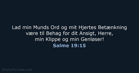 Salme 19 15 Bibelvers DA1871 DailyVerses Net