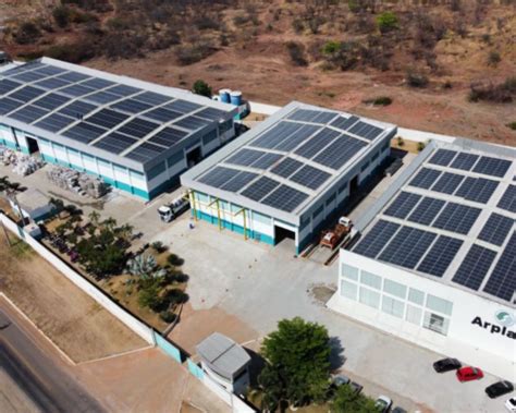 Usina Solar Fotovoltaica Em F Brica De Pl Stico Pot Ncia De