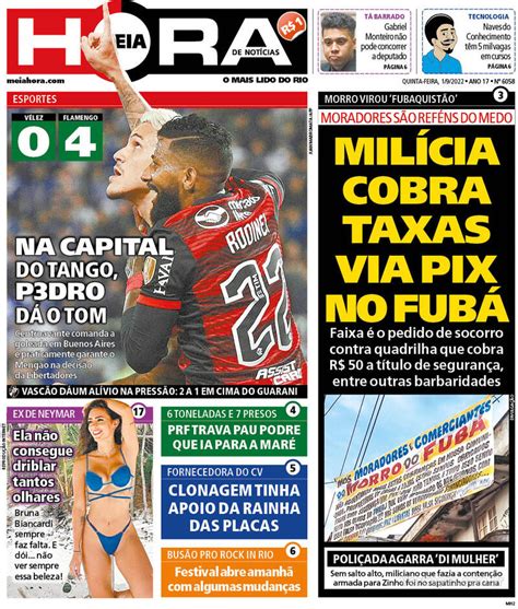 Capa Meia Hora Edição Quinta 14 de Julho de 2022