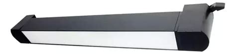 Lámpara LED difusa delgada para riel electrificado de 30 W color negro