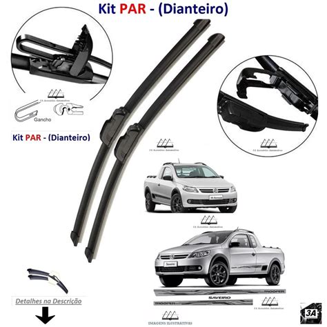 Limpador Palheta De Para Vw Saveiro Parabrisa 10 11 12 13 2010 20111