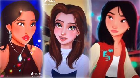 Disney Princess Glow Up Tiktok Compilation Youtube