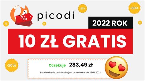 10 ZŁ ZA DARMO PICODI CASHBACK JAK ZARABIAĆ NA ZAKUPACH ONLINE I