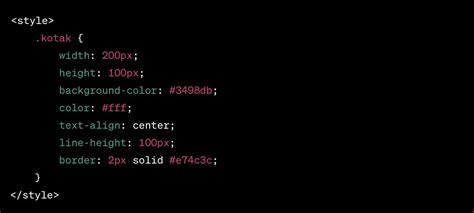 Dibimbing Id Cara Membuat Kotak Di Html