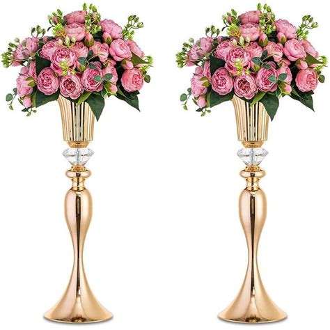 Pcs Pcs Wedding Centerpieces Flower Stand Tall Flower Vases For