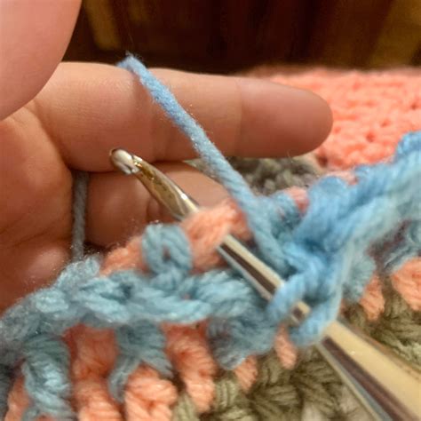 Crochet Blanket Edging Treble Front Post Simply Melanie Jane