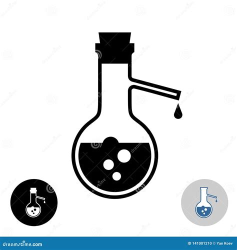 Simple Distillation Model In Chemistry Laboratory Cartoon Vector