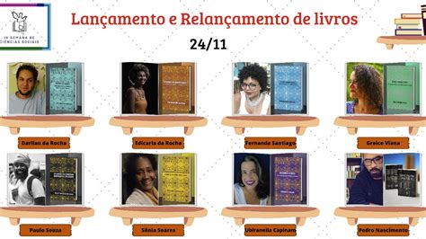 IX Semana de CiSo Lançamento Relançamento de Livros YouTube