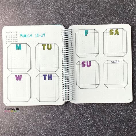 March Bullet Journal Setup Plan With Me Layout Planner Spread