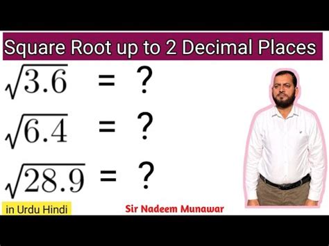 Find Square Root Up To Decimal Places How Find Square