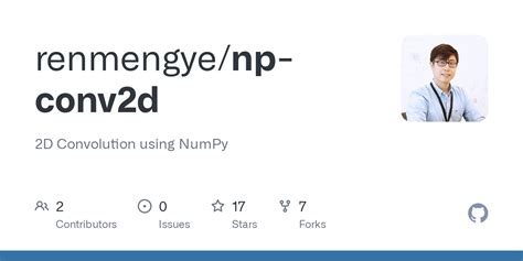 github renmengye np conv2d 2d convolution using numpy