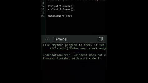 python program to check if two strings are anagram youtube