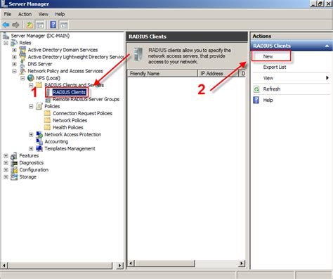 Configuration D Active Directory Windows Server R Radius Server