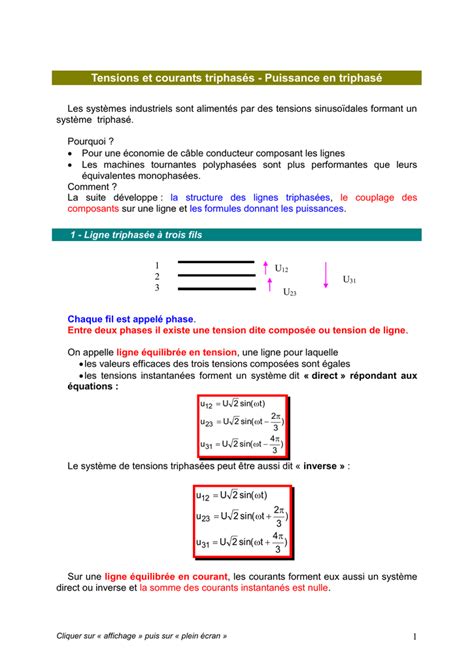 Découvrir 47 imagen formule de calcul de puissance en triphasé fr