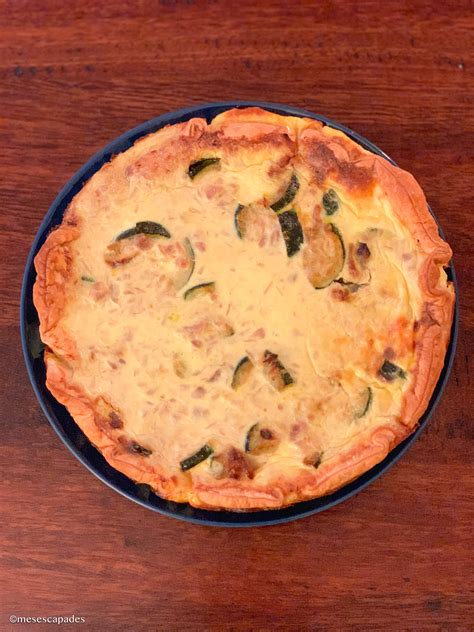Recette de la tarte aux courgettes et au thon Simple et de bon goût