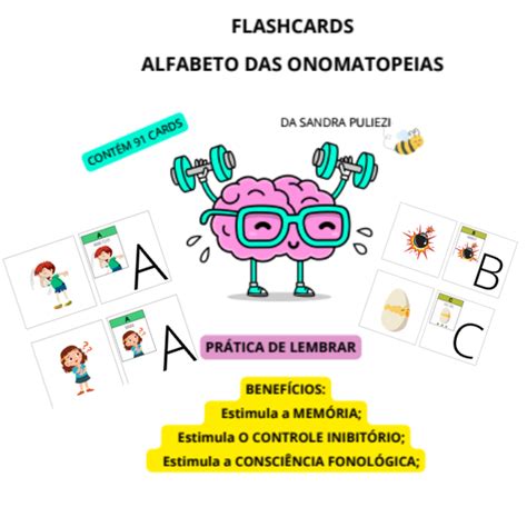 Flashcards Alfabeto Das Onomatopeias Da Sandra Puliezi Jessica Rosa
