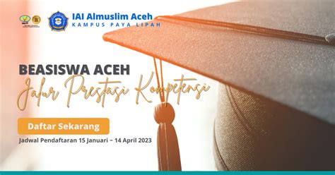 IAI Almuslim Aceh Sediakan Beasiswa Aceh Jalur Prestasi Kompetensi
