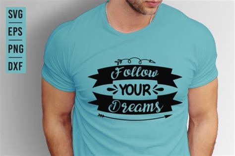 Follow Your Dreams Motivational SVG Graphic By Masudur Rahman Rana