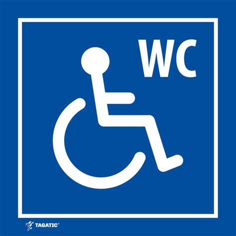 Tabliczka Informacyjna WC Dla Osób Niepełnosprawnych