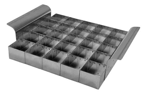 Cortador Quadrado 4x4 C 25 Pedaços Brownie Inox Parcelamento sem juros