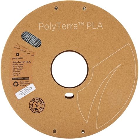 Polymaker Polyterra Pla Gris Fossile Fossil Grey Mm