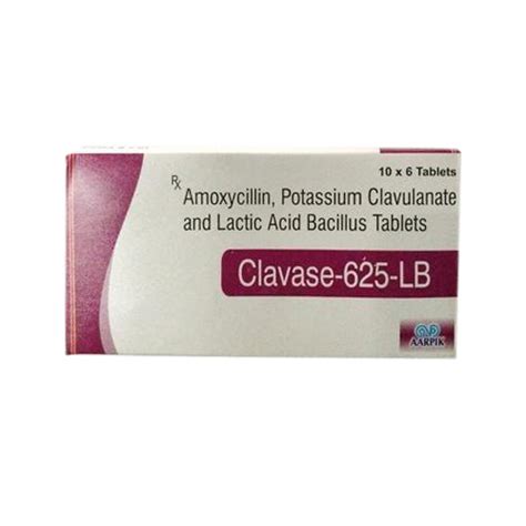 Amoxicillin Potassium Clavulanate Lactic Acid Bacillus Tablet In