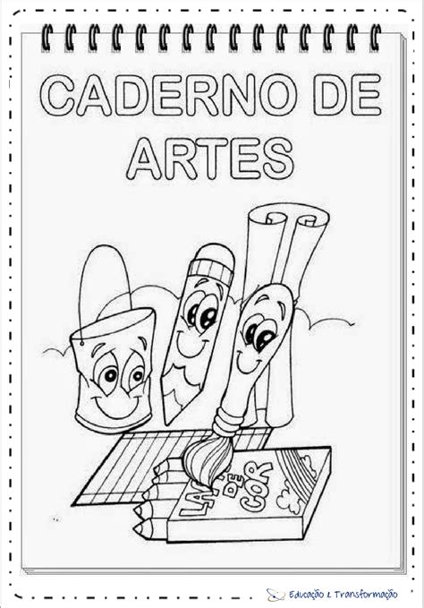 Capas de Caderno de artes Educação e Transformação