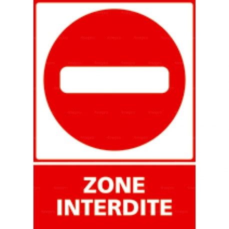 Panneau Vertical Zone Interdite Mepro