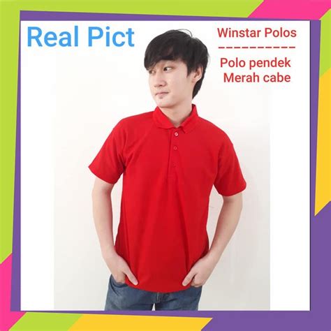 Jual Kaos Kerah Merah Polos Kaos Polo Polos Merah Polo Merah Polos