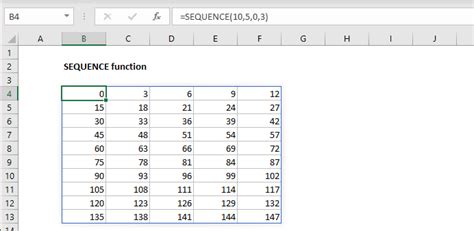 EXCEL SEQUENCE FUNCTION MEGATEK ICT ACADEMY