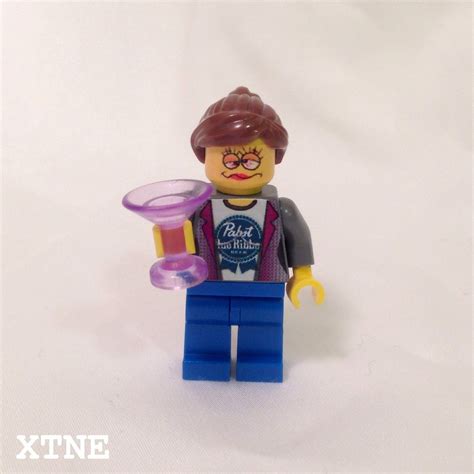 Drunk Girl Custom Lego Minifig Minifigure With Alcohol By Xaitone