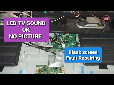 How To Fix LED TV Black Screen No Backlight Problem TV Disassembly