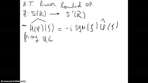 non linear dispersive equations 20 hilbert transform youtube