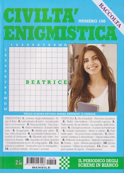Raccolta Civiltà enigmistica n 158 mensile giugno 2024 Italiano