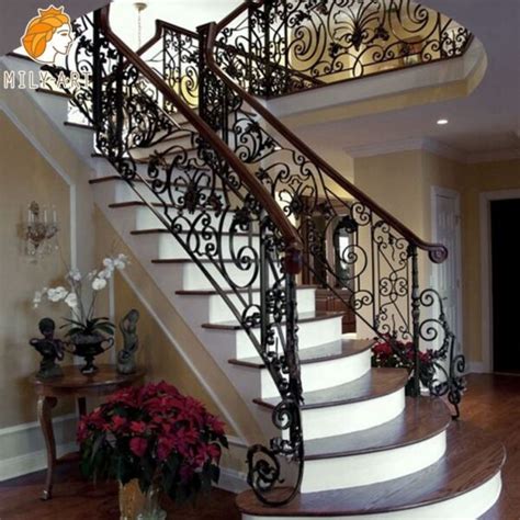 High Quality Wrought Iron Railing For Indoor Stairs Milystatue