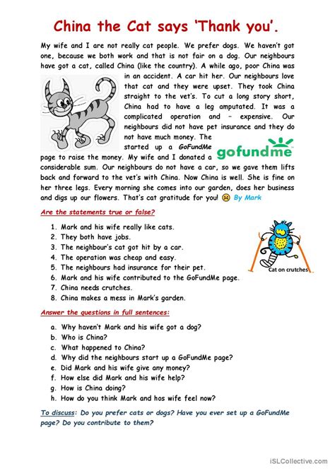 Reading Comprehension General Gramm English Esl Worksheets Pdf Doc