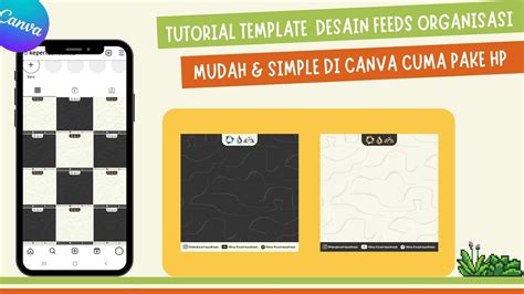CARA MEMBUAT DESAIN TEMPLATE FEEDS AKUN IG ORGANISASI AESTHETIC MUDAH