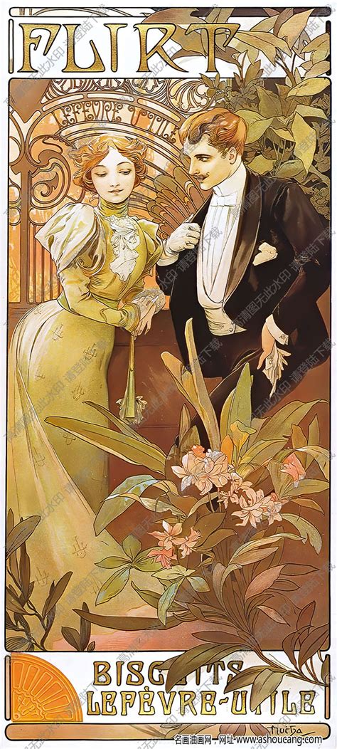 穆夏作品76高清大图下载 名画油画网