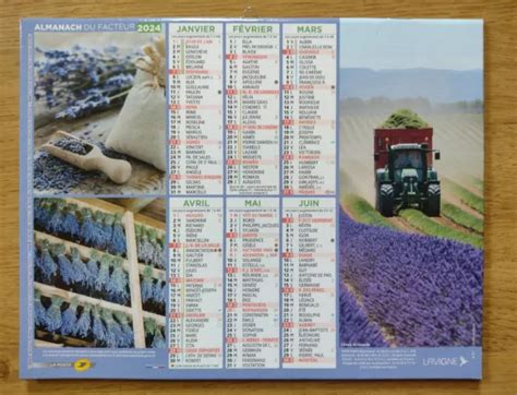 CALENDRIER LA POSTE 2024 Almanach du Facteur Paysages Catégorie
