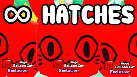 How To Hatch INFINITE HUGE BALLOON CATS RAINBOW COINS In Cat