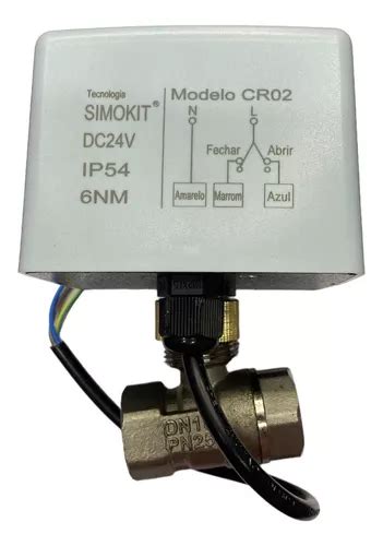 Válvula Esfera Motorizada 1 Polegada 24v Dn 25mm Inox