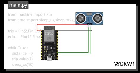 超声波控制 Wokwi ESP32 STM32 Arduino Simulator