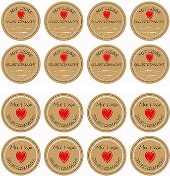 480 Stück Etiketten Marmelade Aufkleber Einmachgläser Marmeladenglas