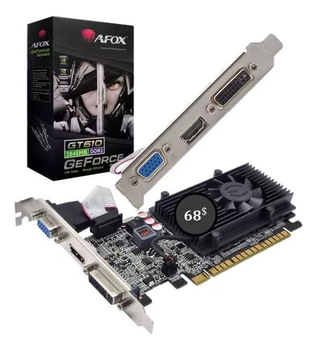 Placa De Video Afox Geforce Gt 610 2gb 64bits Ddr3 Vga Hdmi Envío gratis