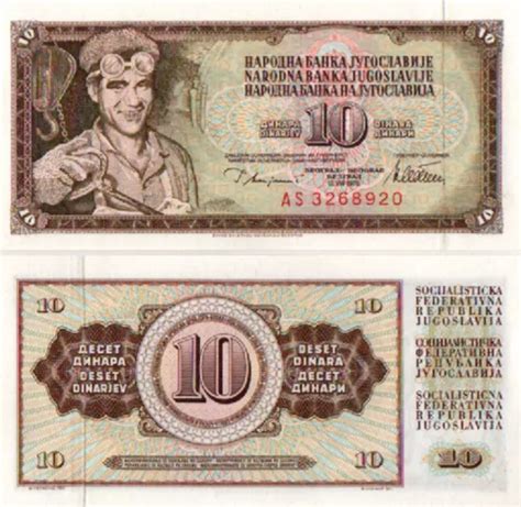Cédula Fe Iugoslávia 10 Dinara MercadoLivre